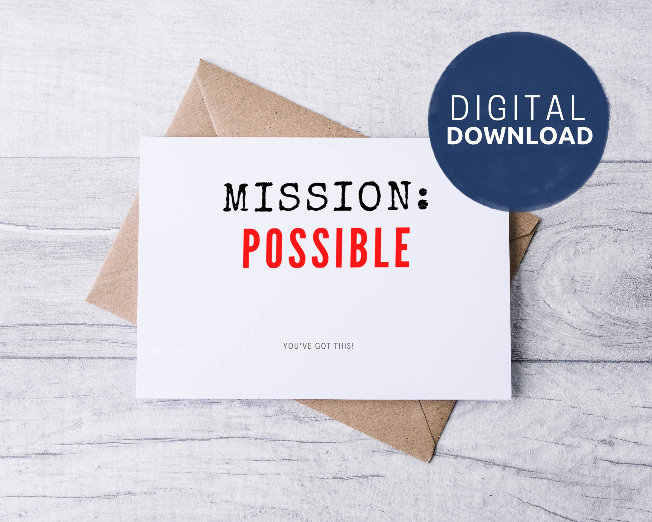 Missionary Card, LDS Mission Possible Printable Gift, Sister and Elder ...