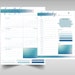 Daily Planner Weekly Printable To-do List Blue Ombre - Digital File - Etsy