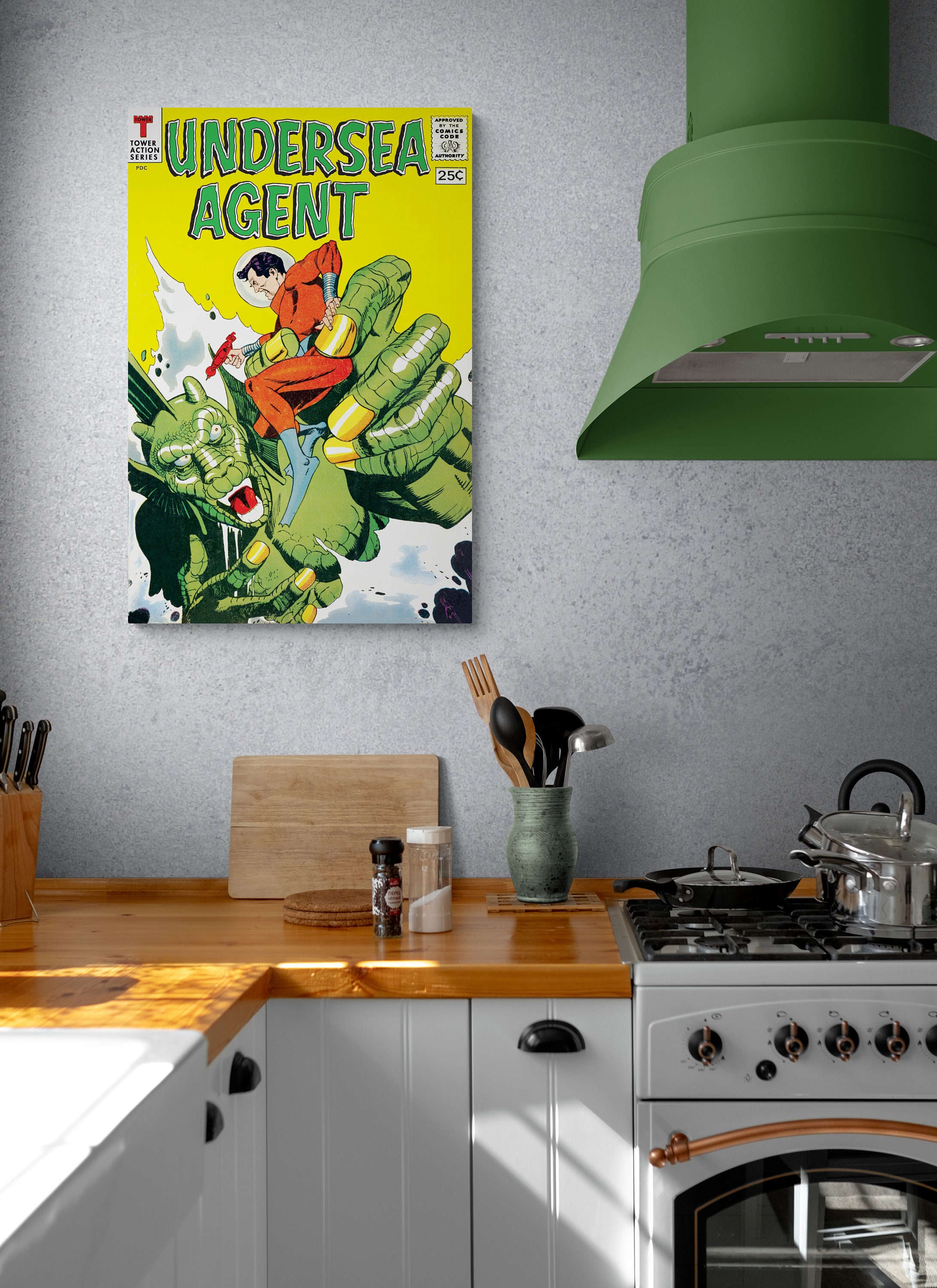 Undersea Agent #4, Comic Book Poster - Etsy