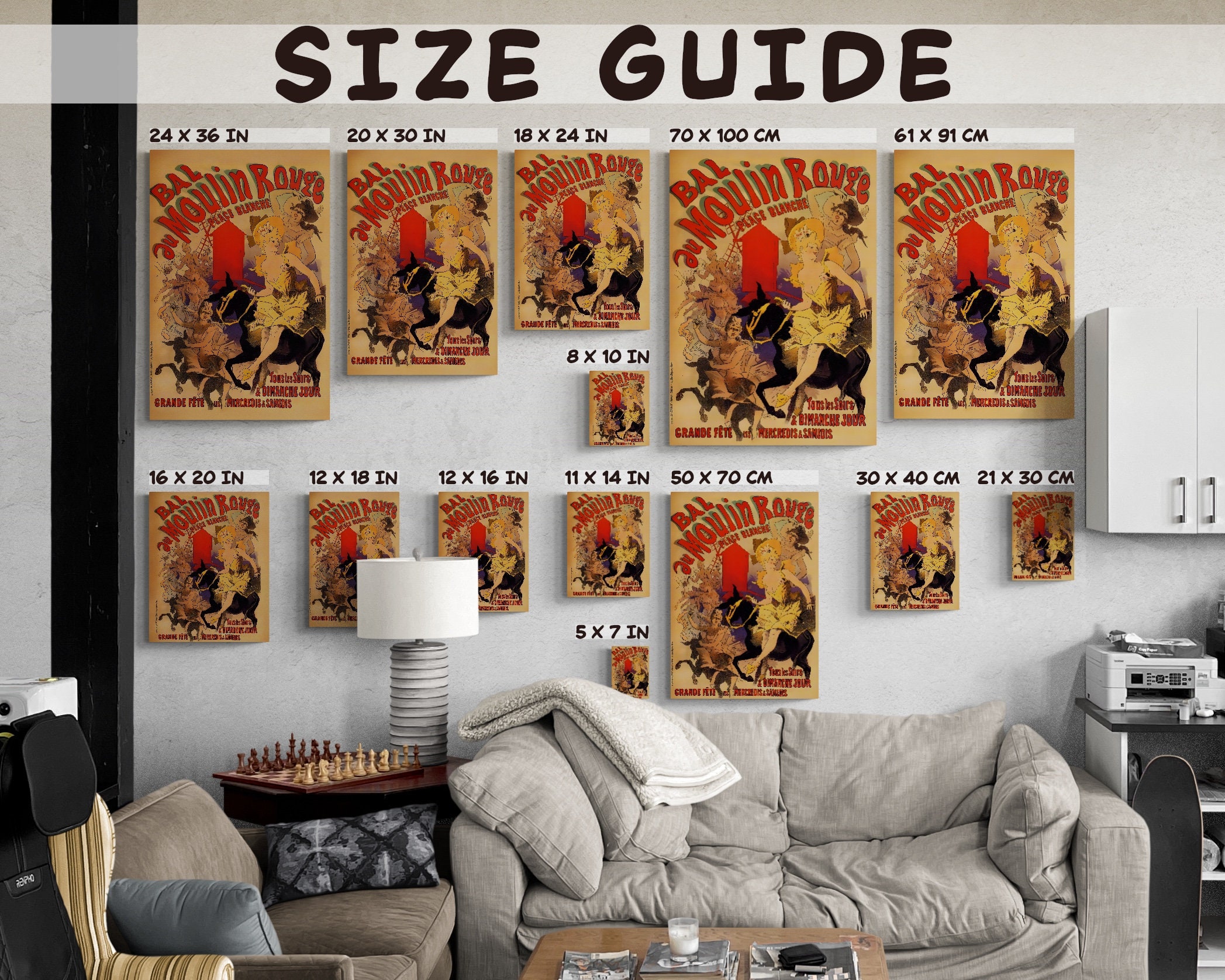 Moulin Rouge, Vintage French Poster - Etsy Canada