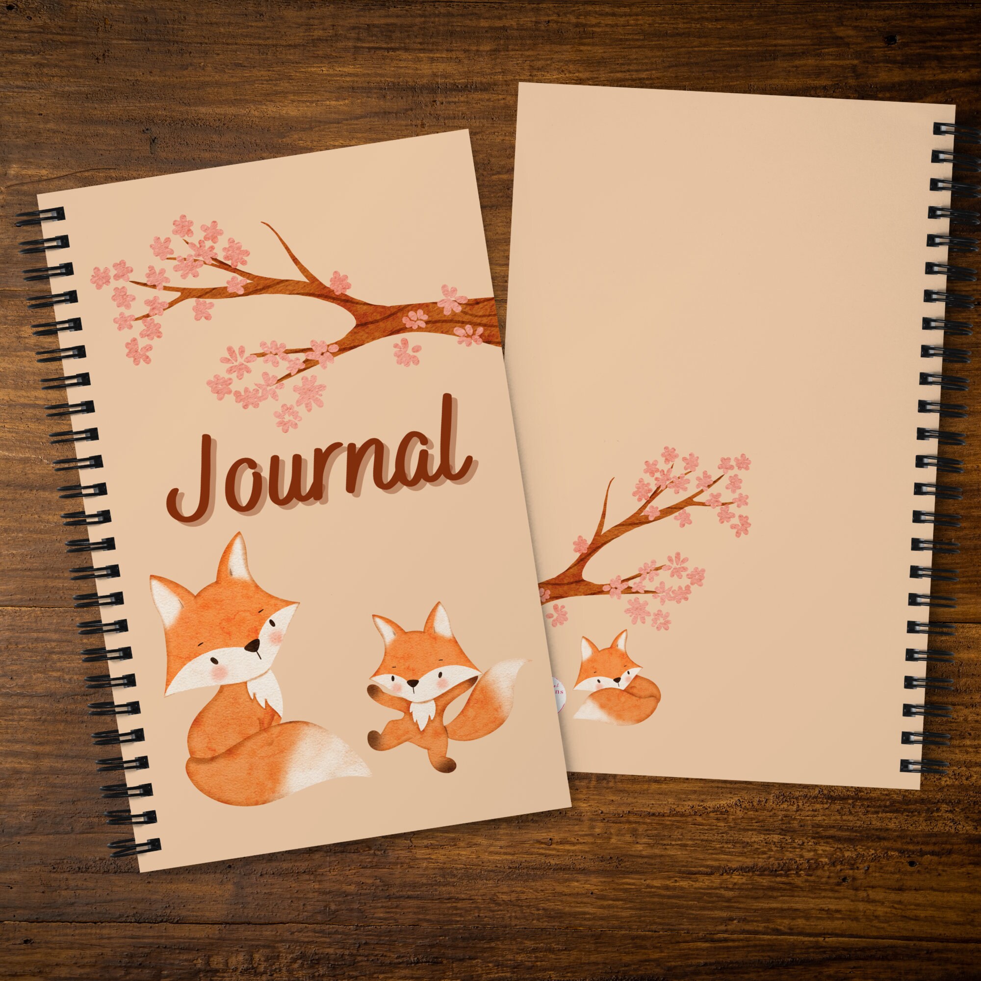 Cute Fox Notebook, Fox Friend Journal, Cute Animal Notebook, Drawing ...