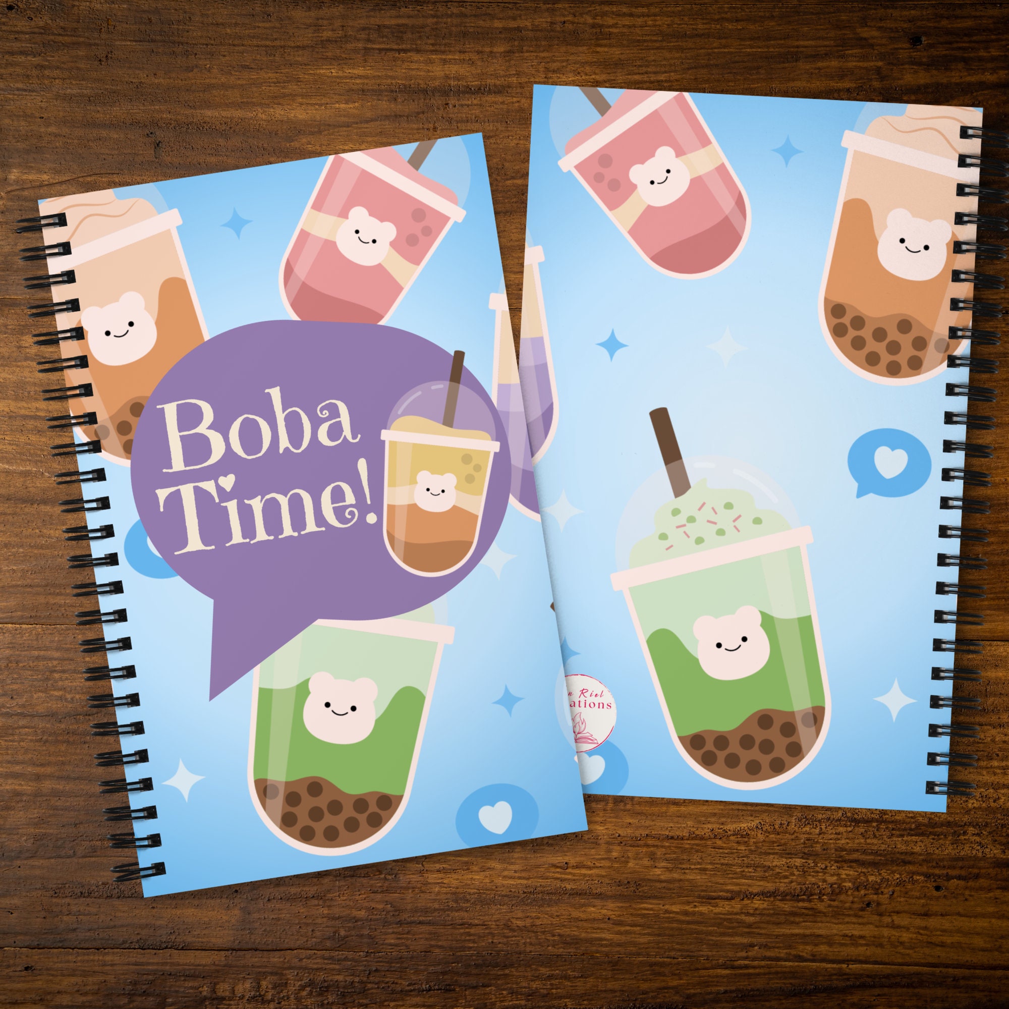 Cute Boba Drink Notebook, Kawaii Boba Journal, Food Journal, Drawing ...