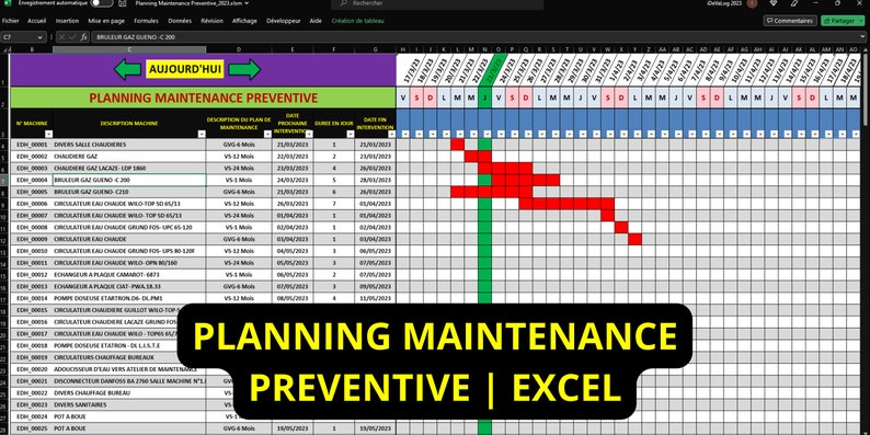 Maintenance Service Manager on Excel | Maintenance Contract Manager on ...