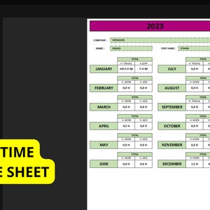 Employee Time Tracking | Excel Template | Employee Work Schedule ...