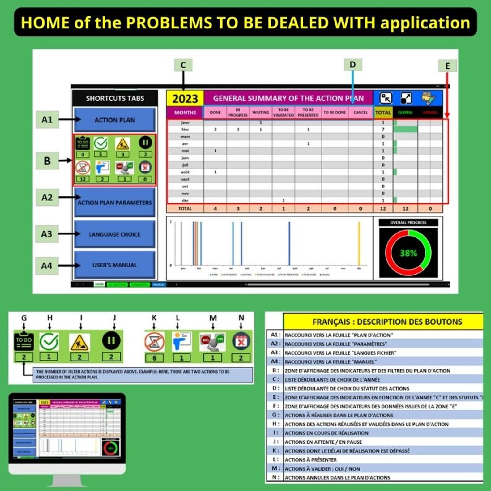 Problem Tracking Excel | Problem Tracking Excel Template for Tracking ...