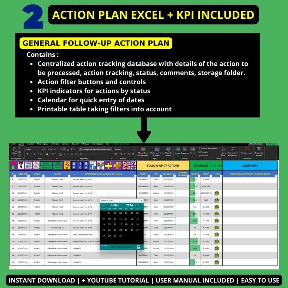 General Services: Preventive Maintenance on Excel + Action Plan on ...