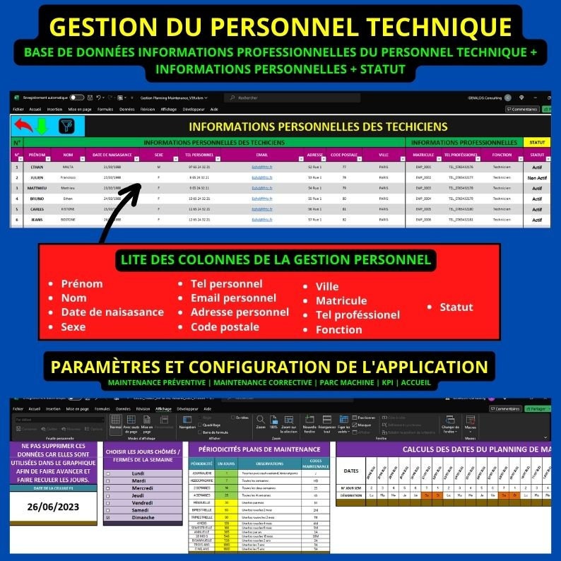 Preventive Maintenance Management in Excel / CMMS Excel / CMMS Excel ...