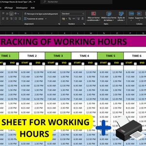 Employee Time Tracking | Excel Template | Employee Work Schedule ...