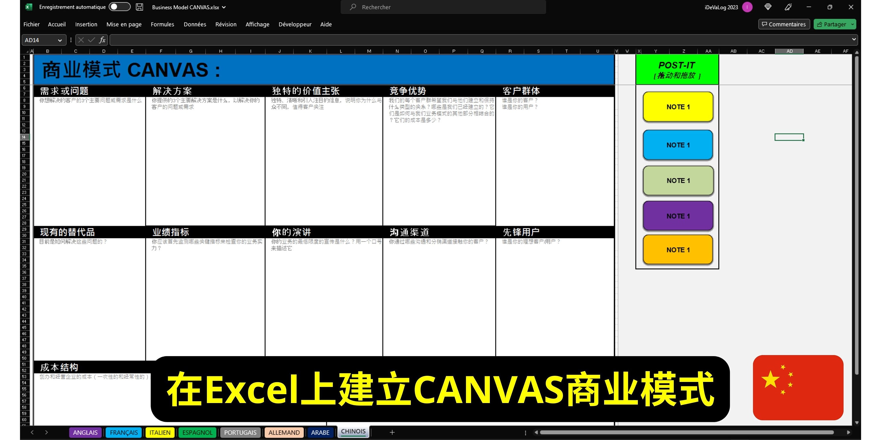 Modelo de negocio CANVAS en Excel Modelo de negocio CANVAS - Etsy México