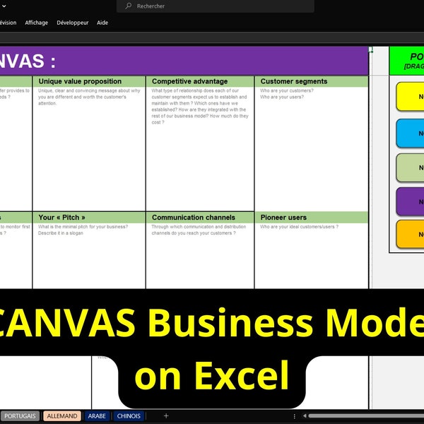 Business Model Excel - Etsy