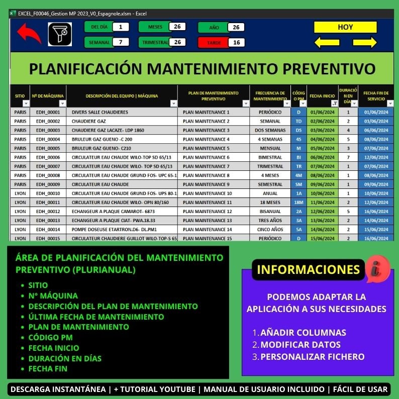 Excel Preventive Maintenance Excel Preventive Maintenance Excel ...