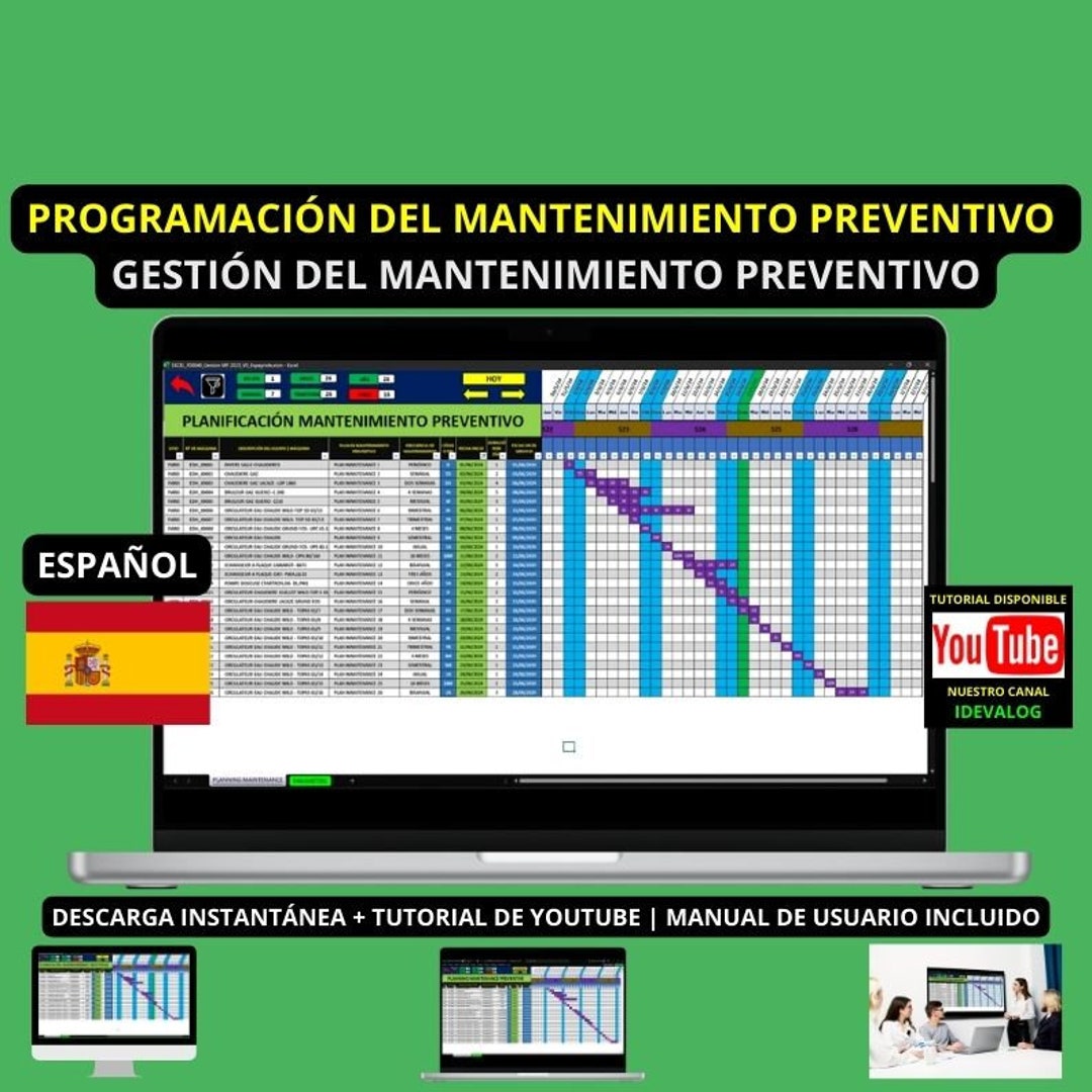Mantenimiento preventivo excel | Mantenimiento preventivo excel | Planificación de mantenimiento ...
