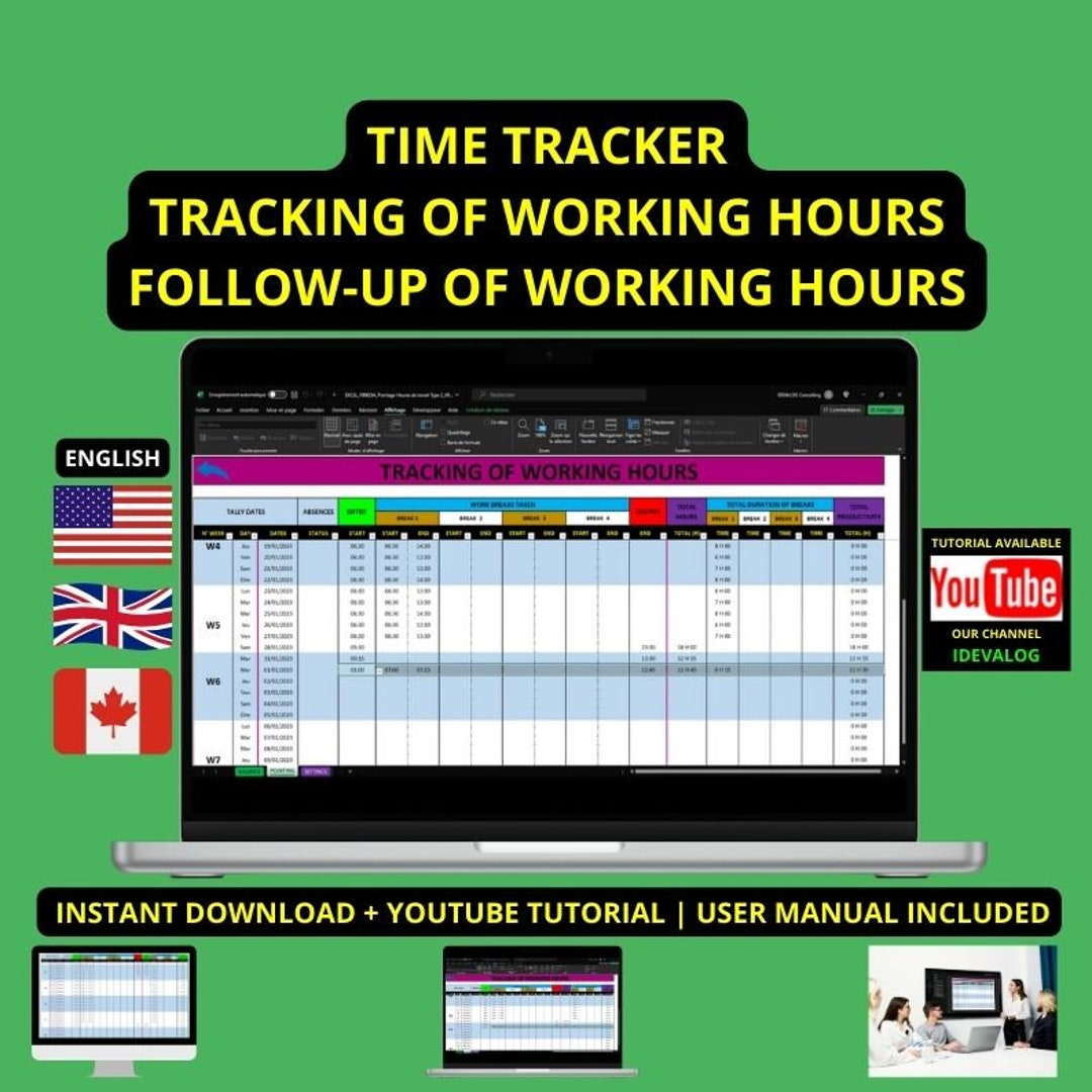 Time Tracker | Tracking of Working Hours | Employee Time Tracking ...
