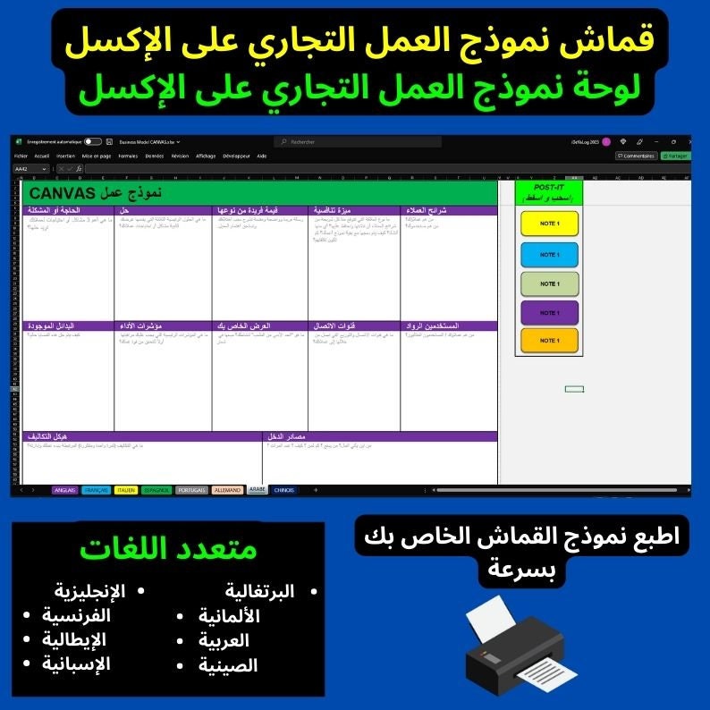 CANVAS Business Model on Excel CANVAS Business Model on Excel Aziendale ...