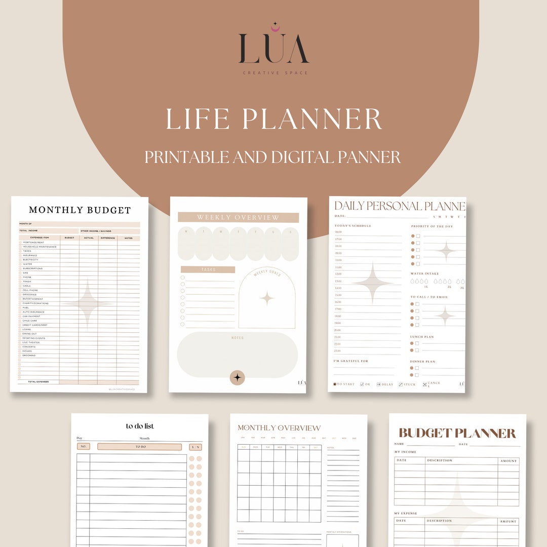 Life Planner Digital and Printable - Etsy