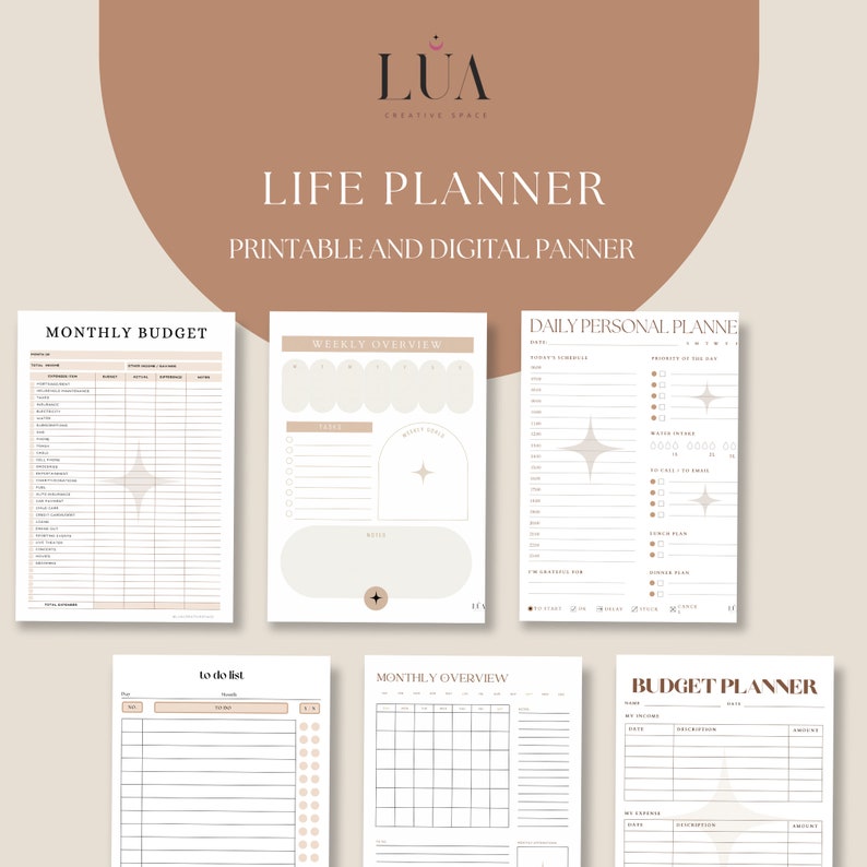 Life Planner Digital and Printable - Etsy