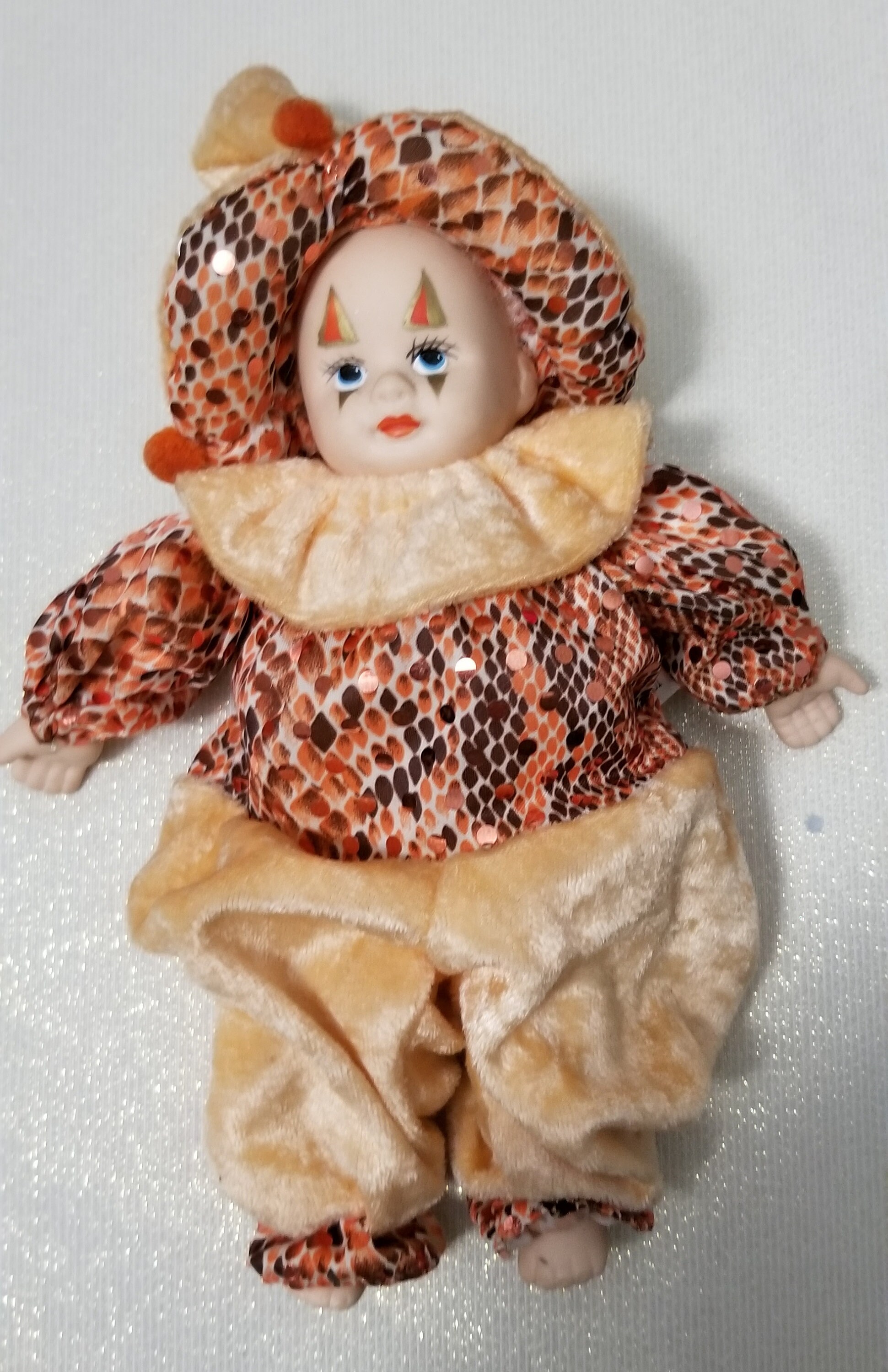 Collection of Vintage Porcelain Jester Clown Dolls - Etsy