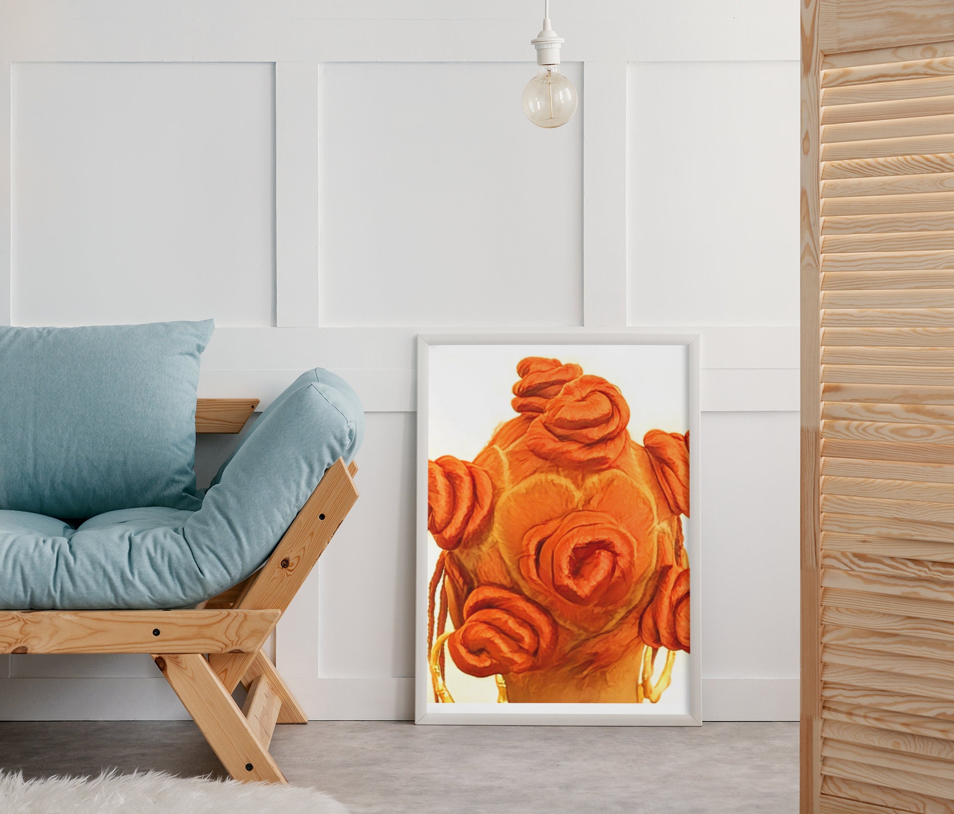 Bantu Knots| Hairstyle| Black Woman| Home Decor | Large Wall Art ...