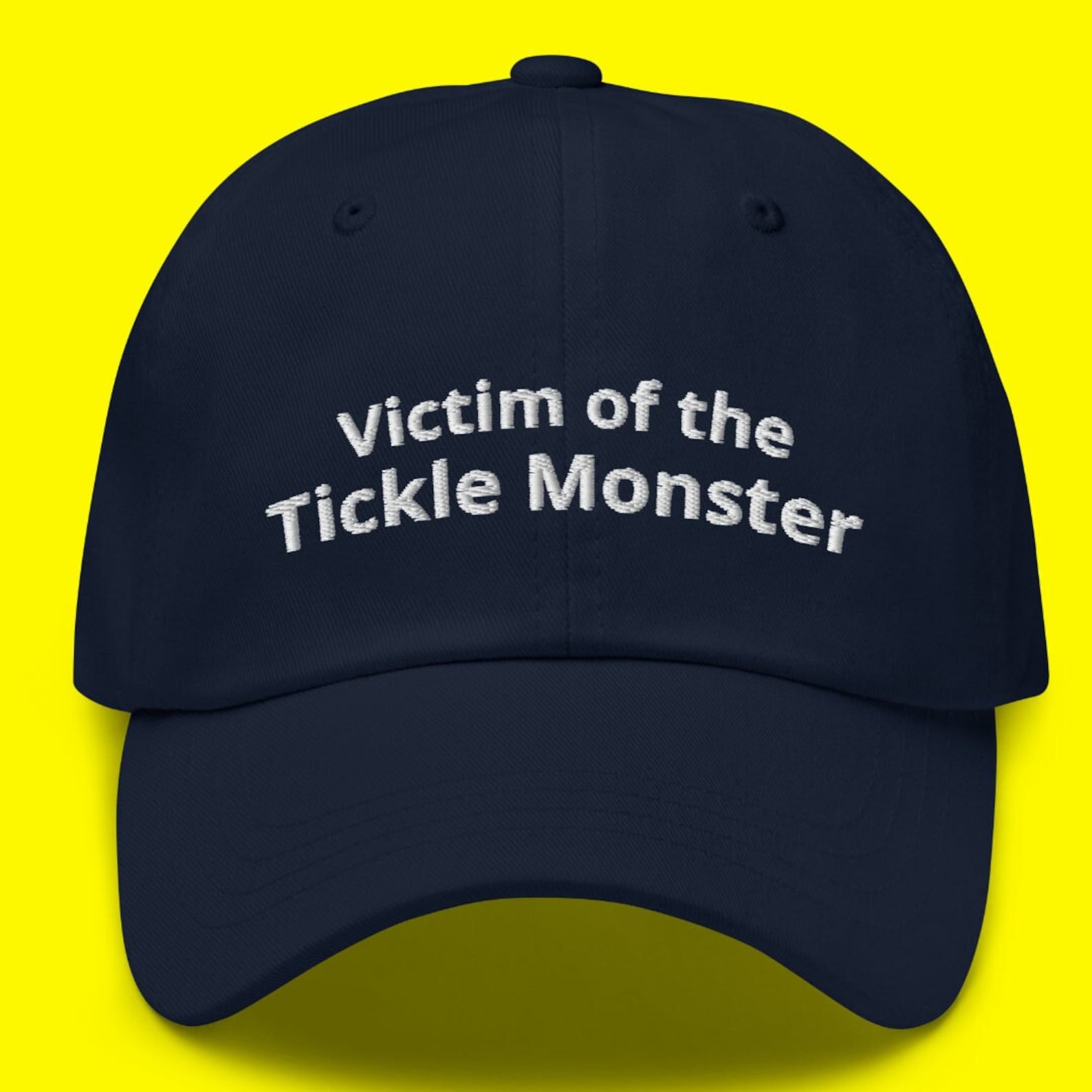 Victim of the Tickle Monster Funny Hat Design, Funny Meme Hat, Funny ...