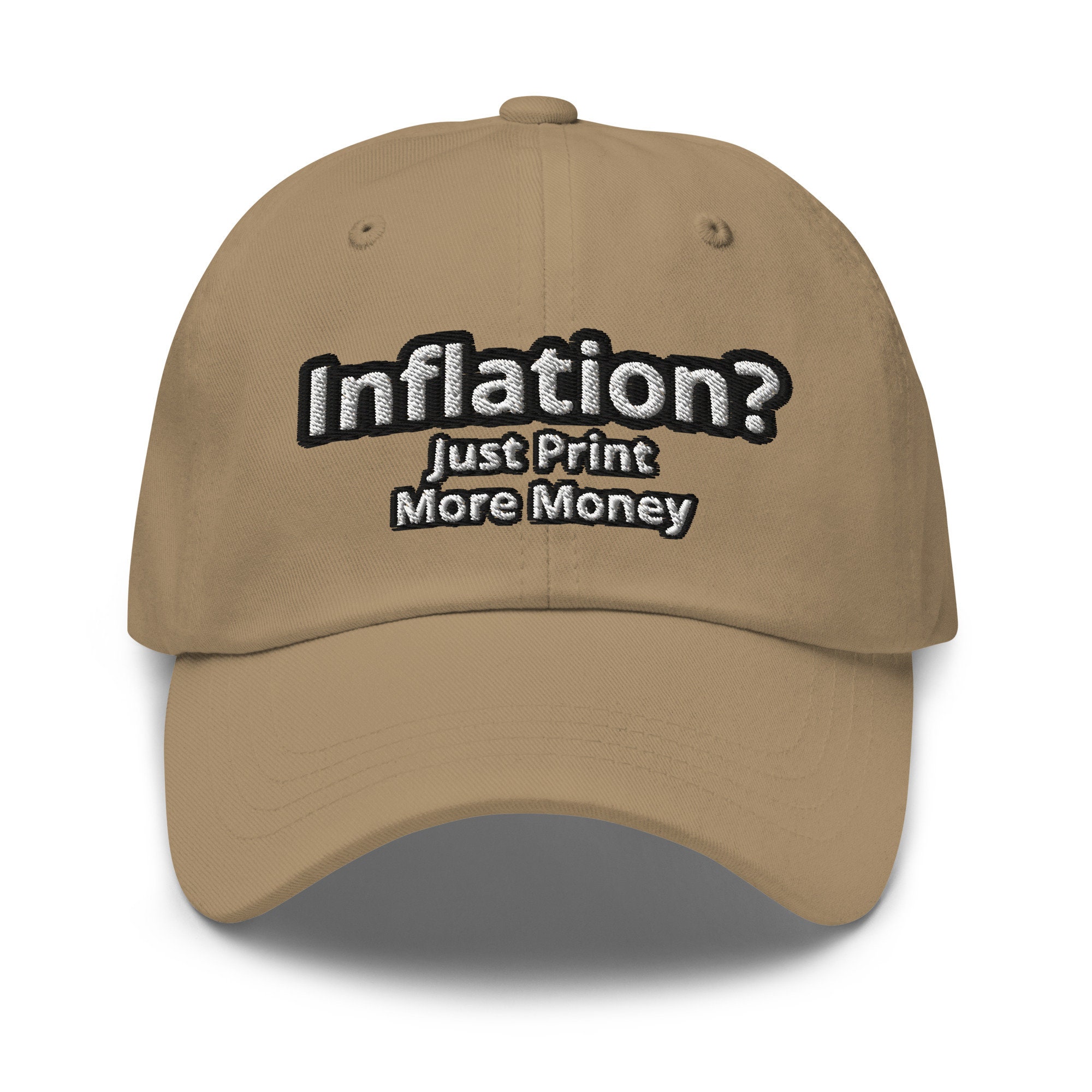 Inflation Just Print More Money Hat, Ironic Funny Meme Hat, Funny ...