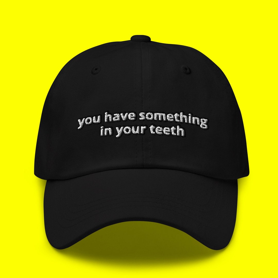 You Have Something in Your Teeth Embroidered Hat, Funny Sarcastic ...