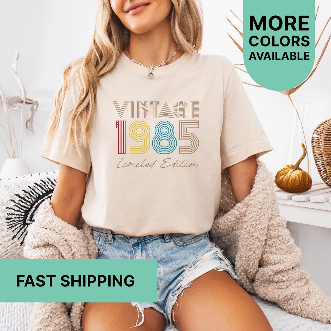 Vintage 1985 Limited Edition Shirt, Birthday Gift Idea, Sixties Shirt ...