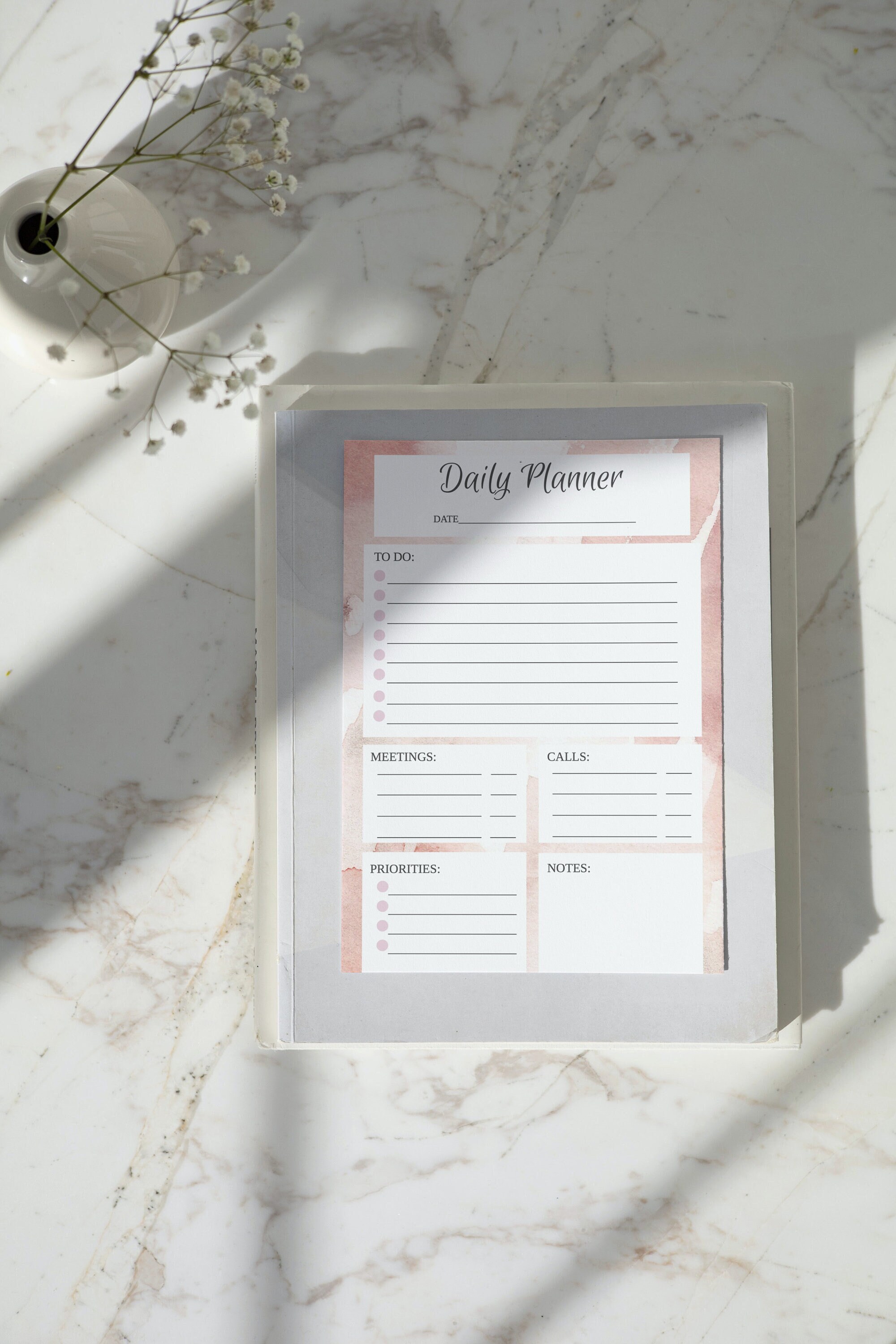 Editable Daily Office Planner - Etsy
