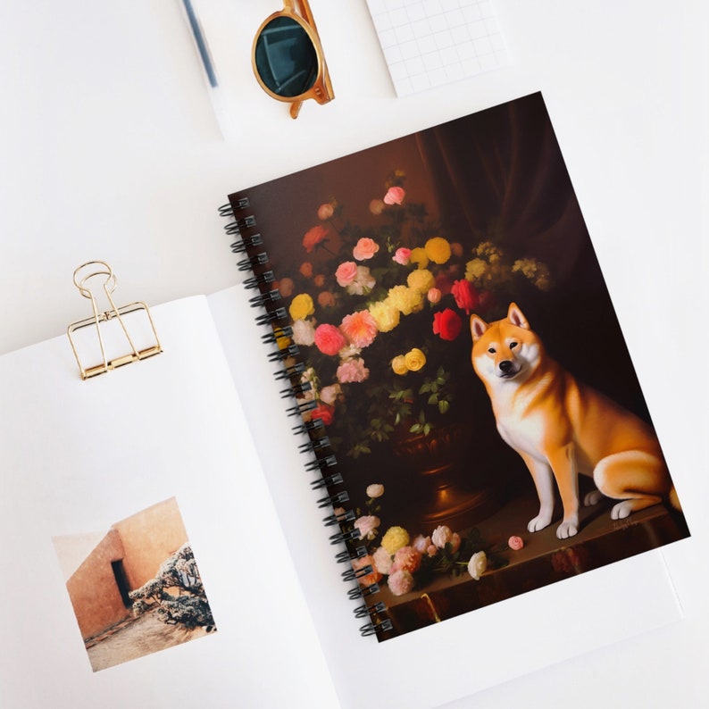 Shiba Inu Spiral Notebook Aesthetic Coquette Writing - Etsy