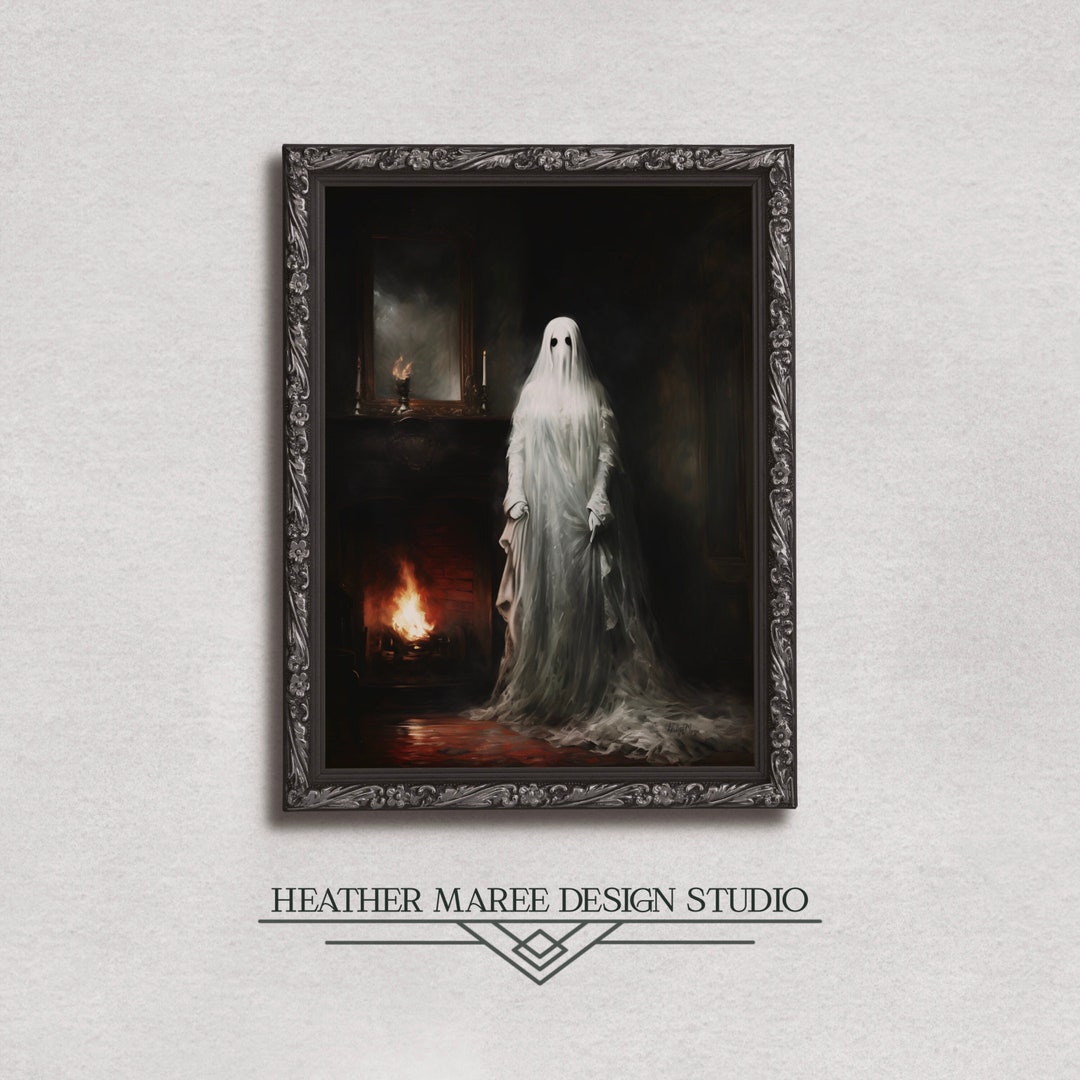 Spooky Specter Halloween Fine Art Prints, Gothic Home Decor, Aesthetic ...