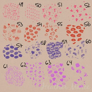 Procreate Heart Pattern Brush, Valentine’s Day Brushes for Procreate ...