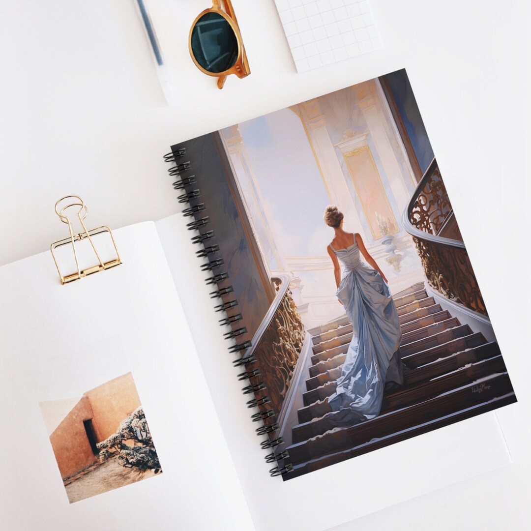 Cinderella's Ephemeral Ascent | Ruled Line Notebook, Aesthetic Writing ...