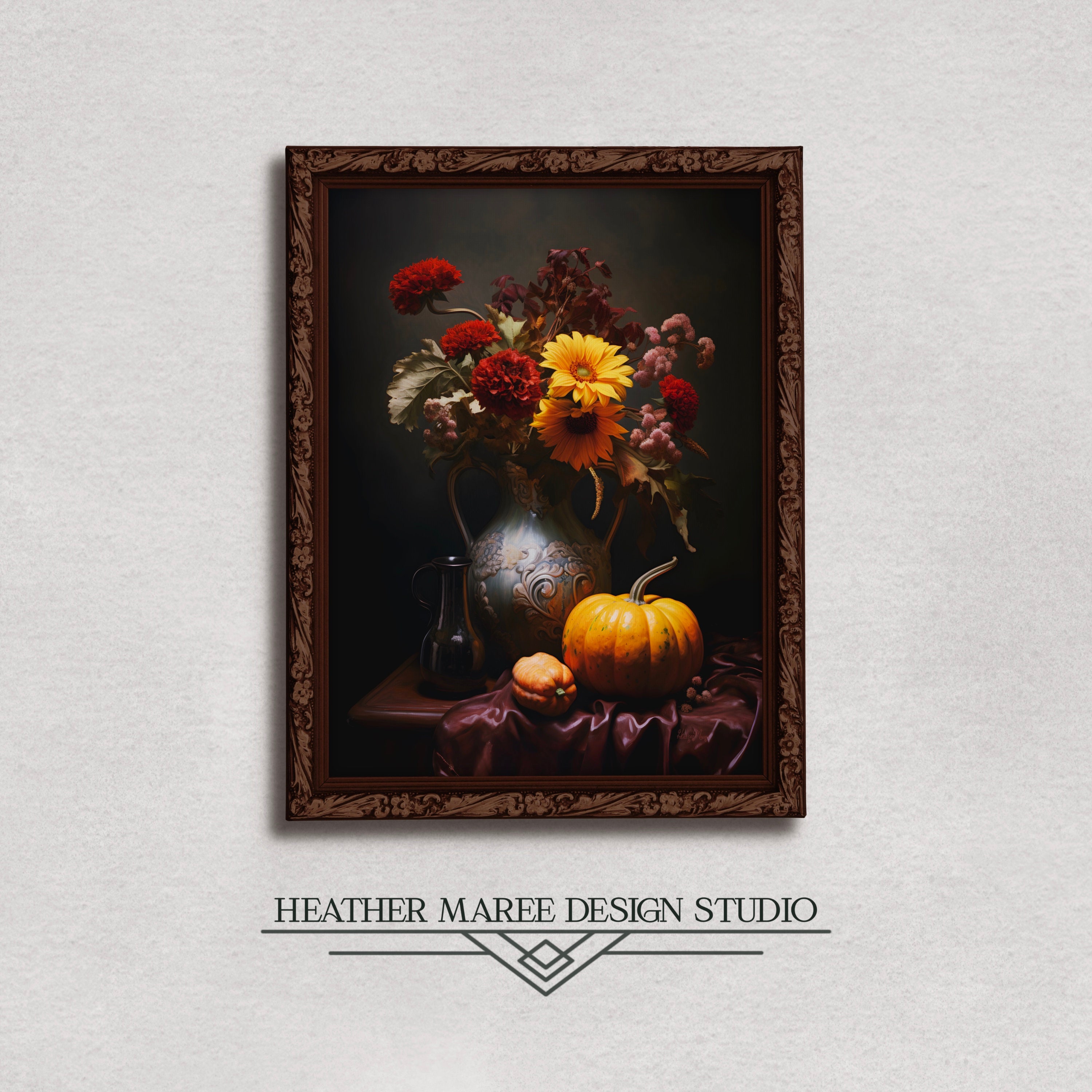 Moody Still Life Satin Poster Print Gothic Still Life Art - Etsy