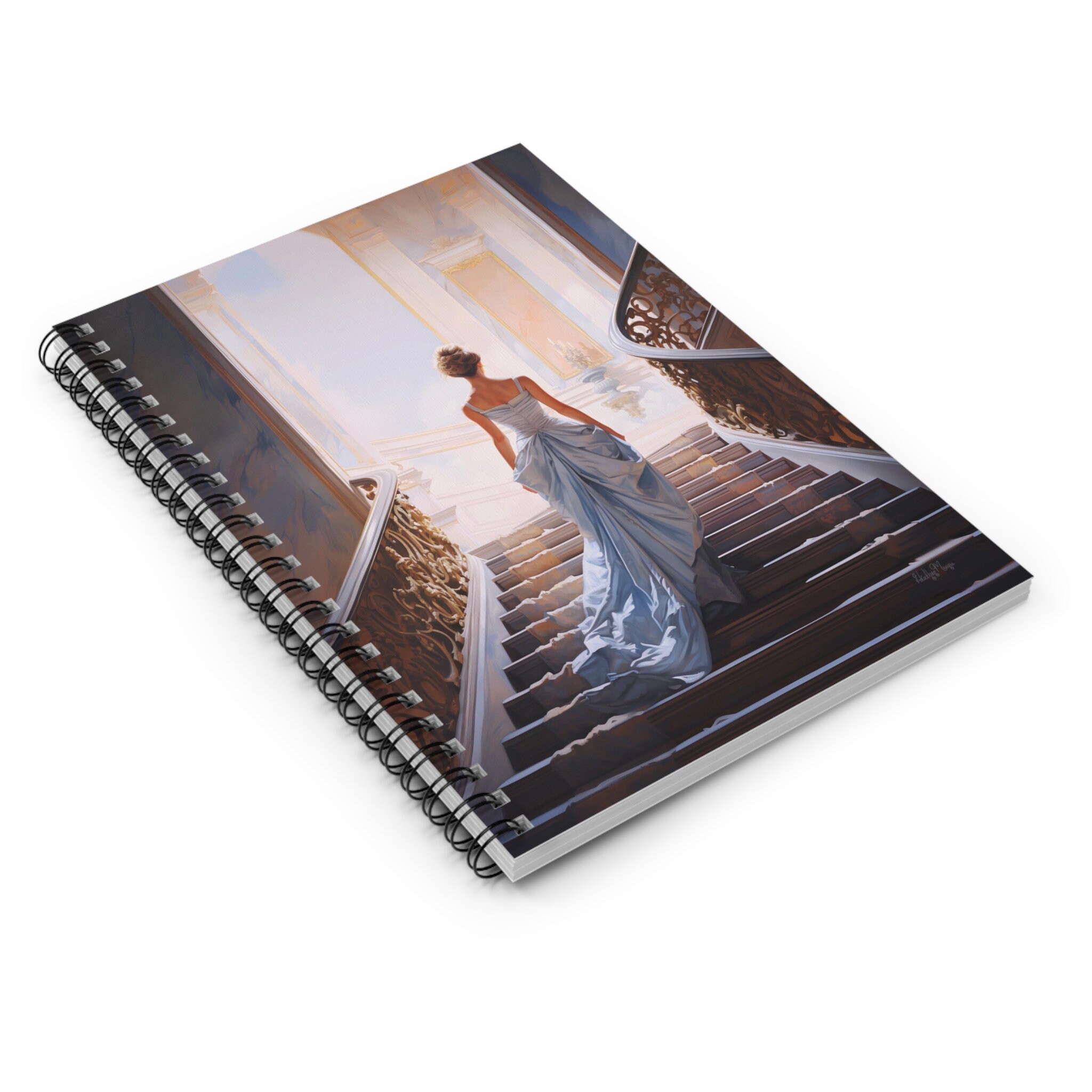 Cinderella's Ephemeral Ascent Ruled Line Notebook, Aesthetic Writing ...