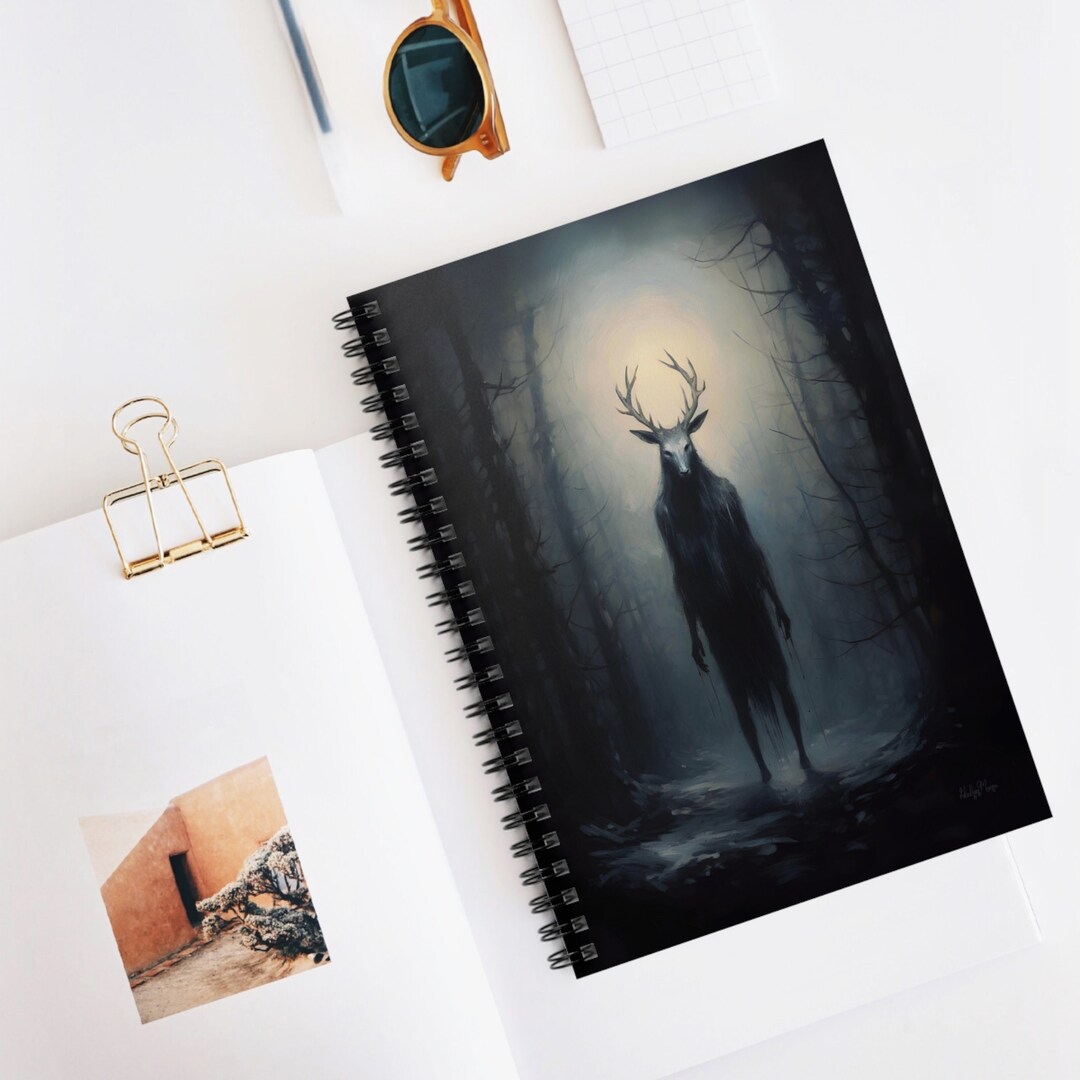 Slavic Wendigo Spiral Notebook | Aesthetic Spooky Diary, Wendigo Gifts ...