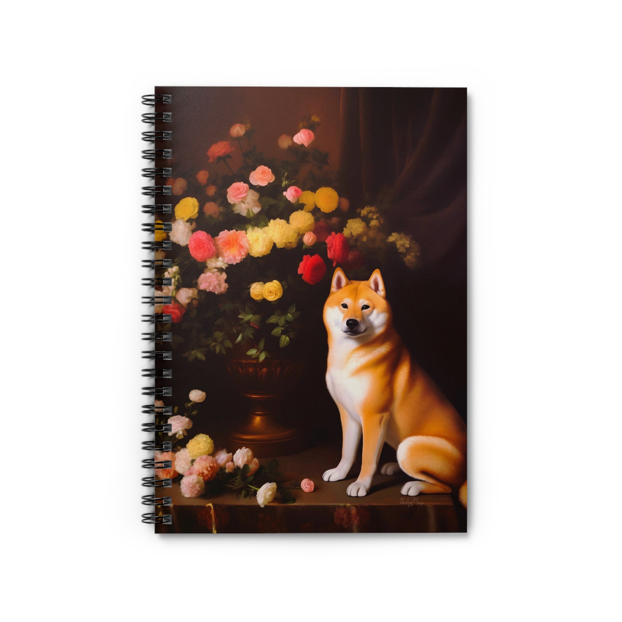 Shiba Inu Spiral Notebook Aesthetic Coquette Writing - Etsy