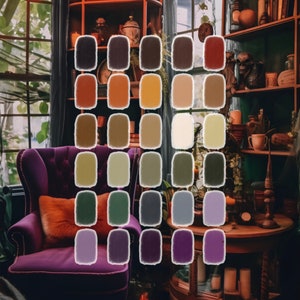 Witchy Procreate Color Palette, Whimsigoth Color Swatches, Wiccan Color ...