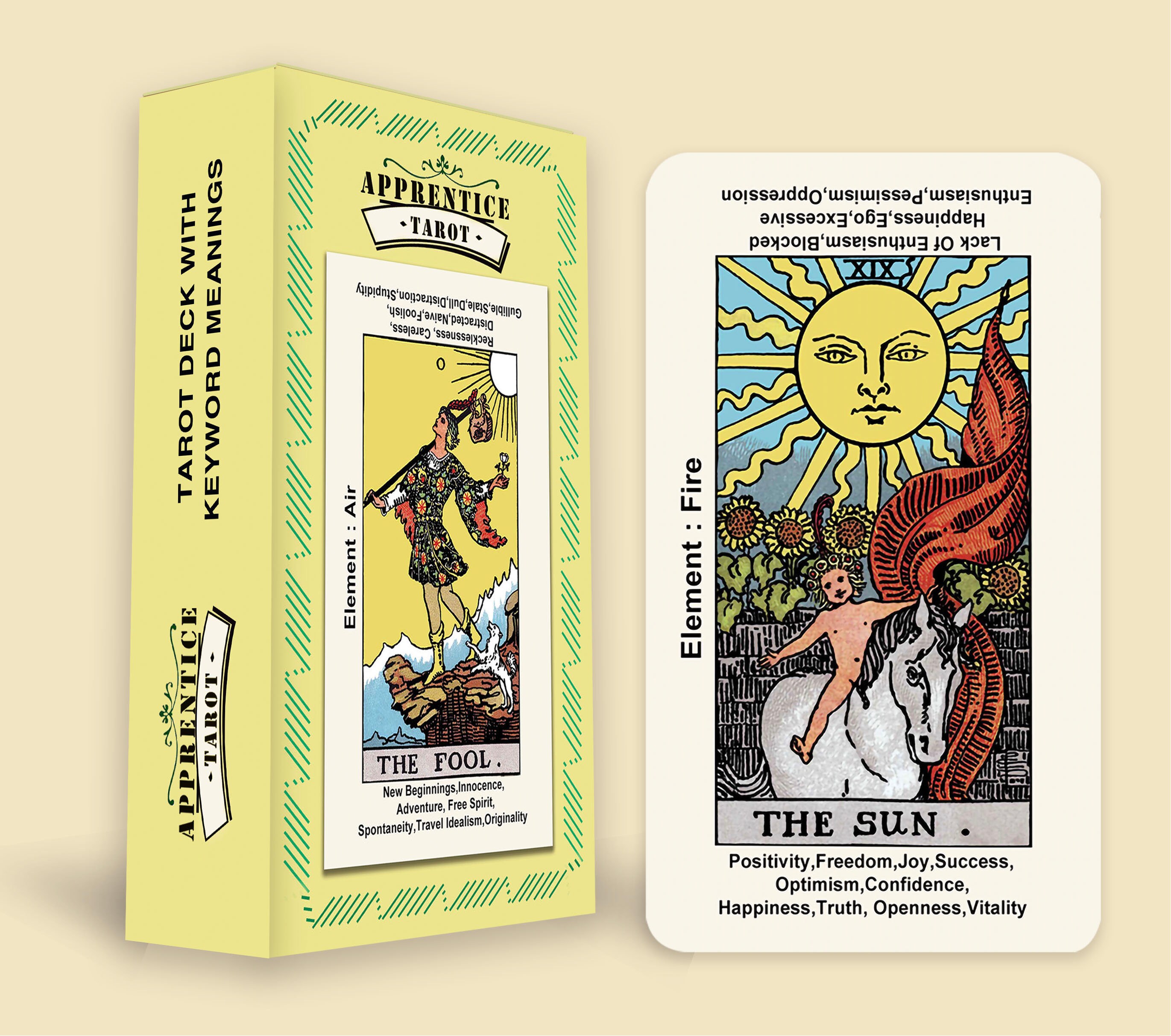 Apprentice Tarot Deck With Keywords Not Just for Beginners - Etsy