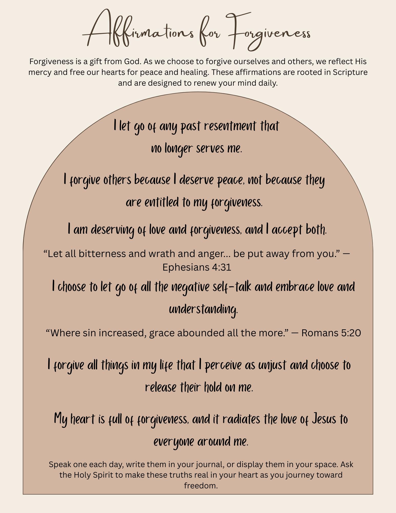 Christian Affirmations Printable | 3-in-1 Digital Download ...