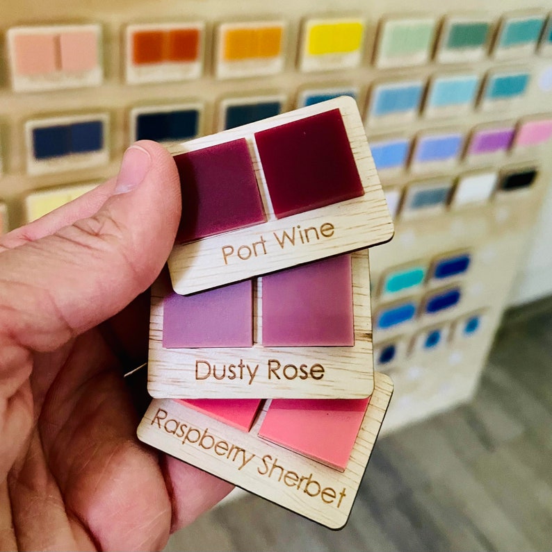 Acrylic Sample Display Board | XL Mega 100 Different Colours - Etsy