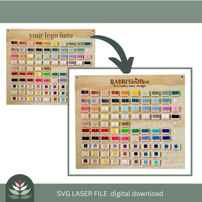 Acrylic Sample Display Board | XL Mega 100 Different Colours - Etsy