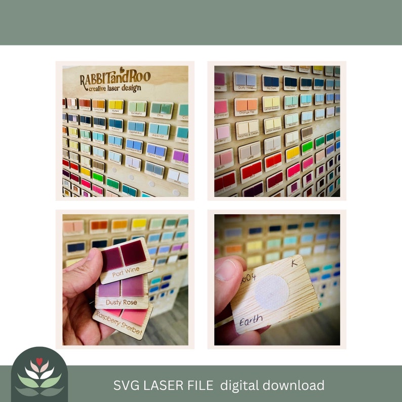 Acrylic Sample Display Board | XL Mega 100 Different Colours - Etsy