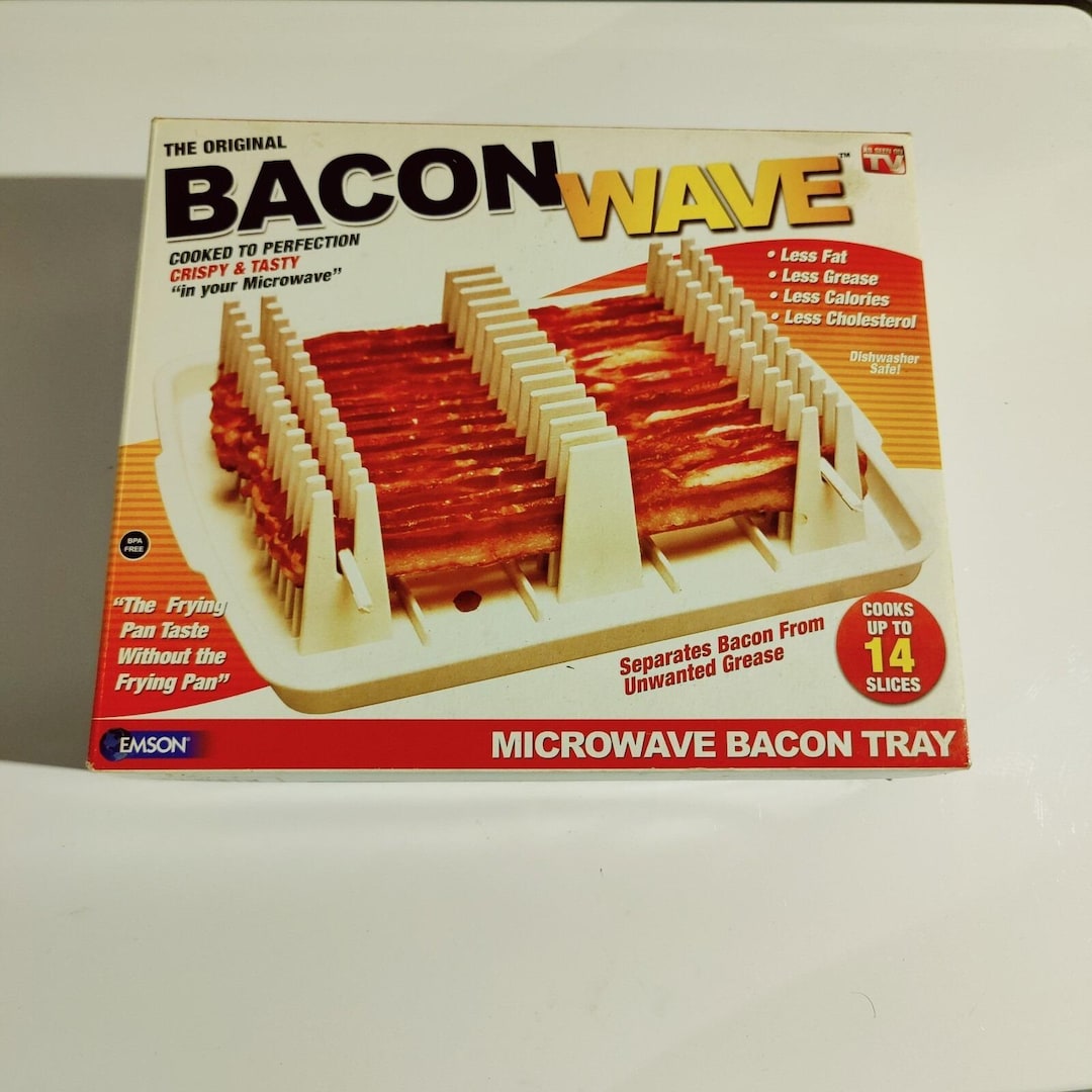Vintage Bacon Wave Microwave Tray - Cooks 14 Slices - Etsy