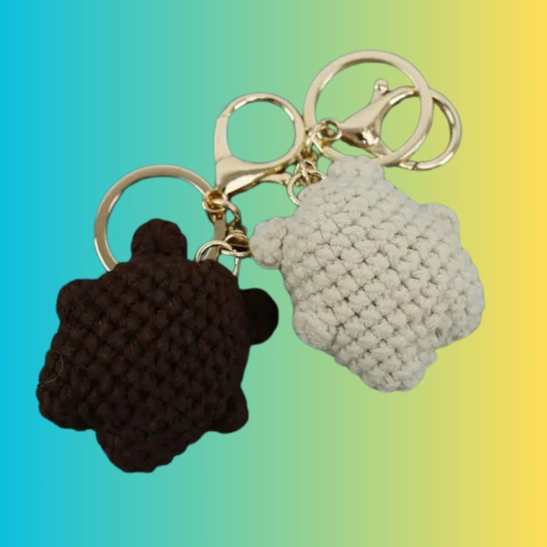 Bear Crochet Keychain - Etsy