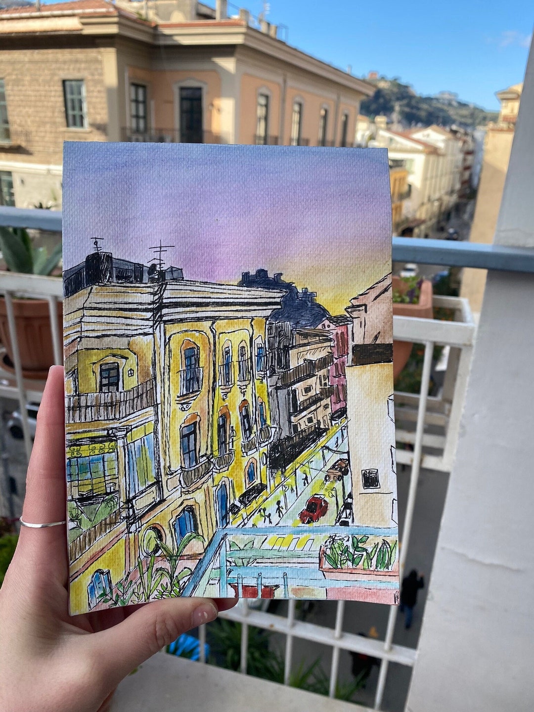 Watercolor Postcard From Photograph Hand Painted Personalized From Your ...