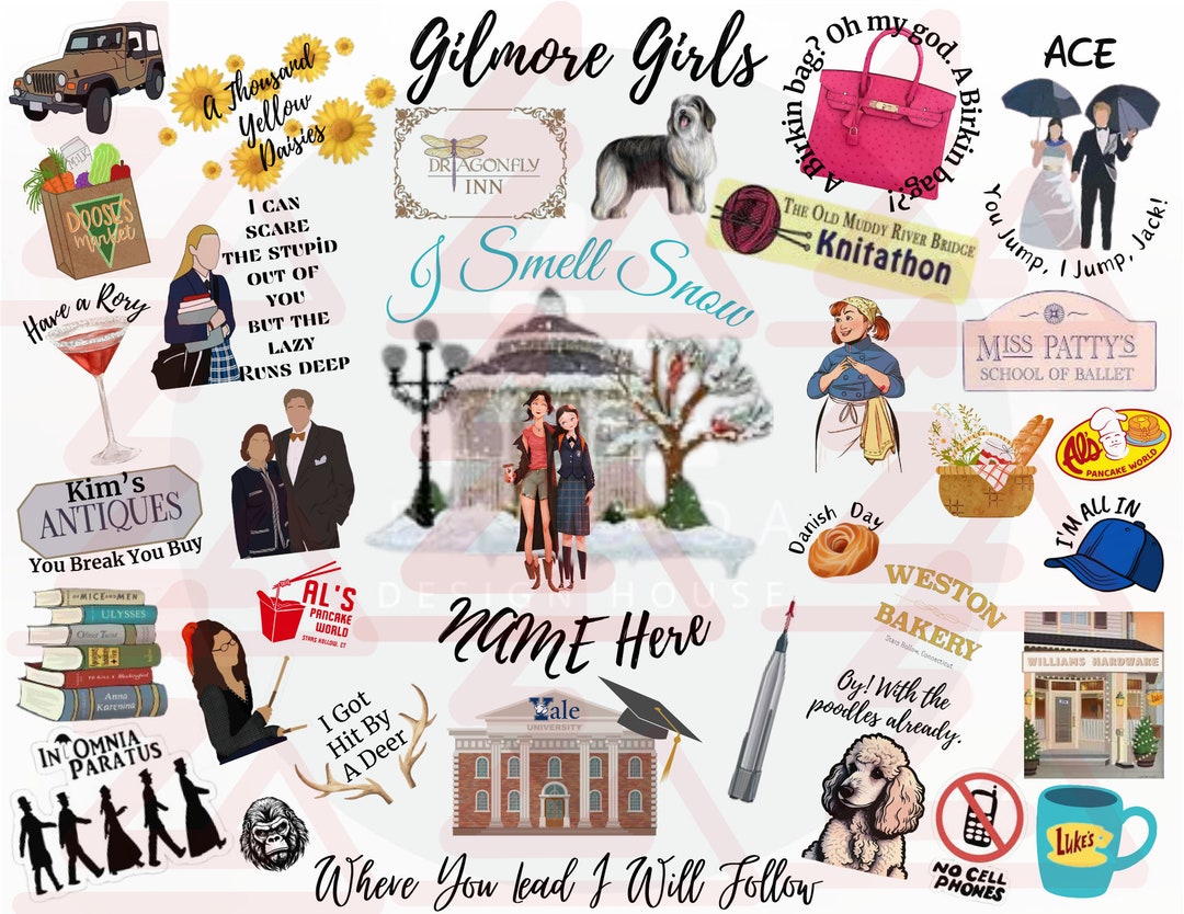 Gilmore Girls Design With a Name - Etsy