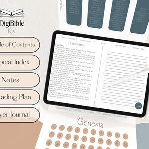 Digital Journaling Bible | KJV Bible | Hyperlinked | iPad Android Bible ...