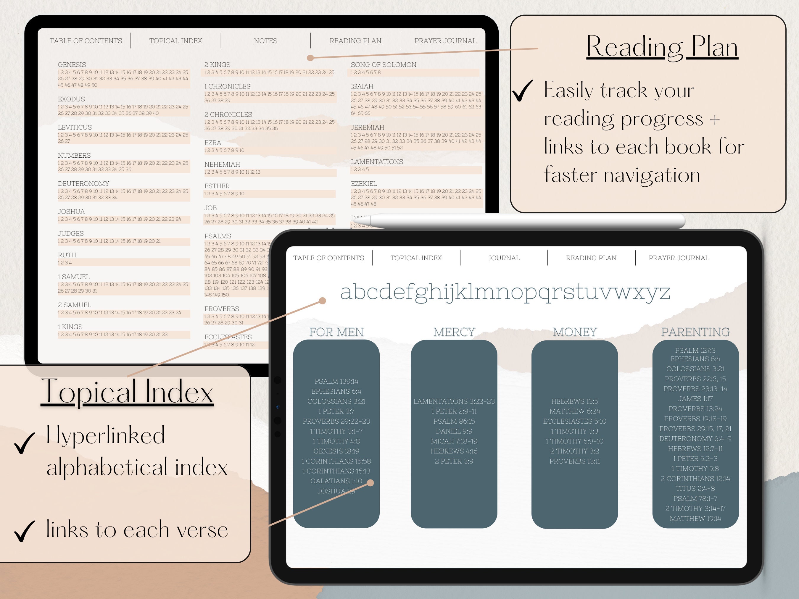 Digital Journaling Bible KJV Bible Hyperlinked iPad Android Bible ...