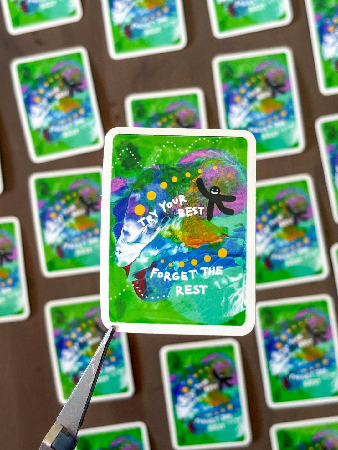 Try Your Best Forget the Rest Sticker - Etsy