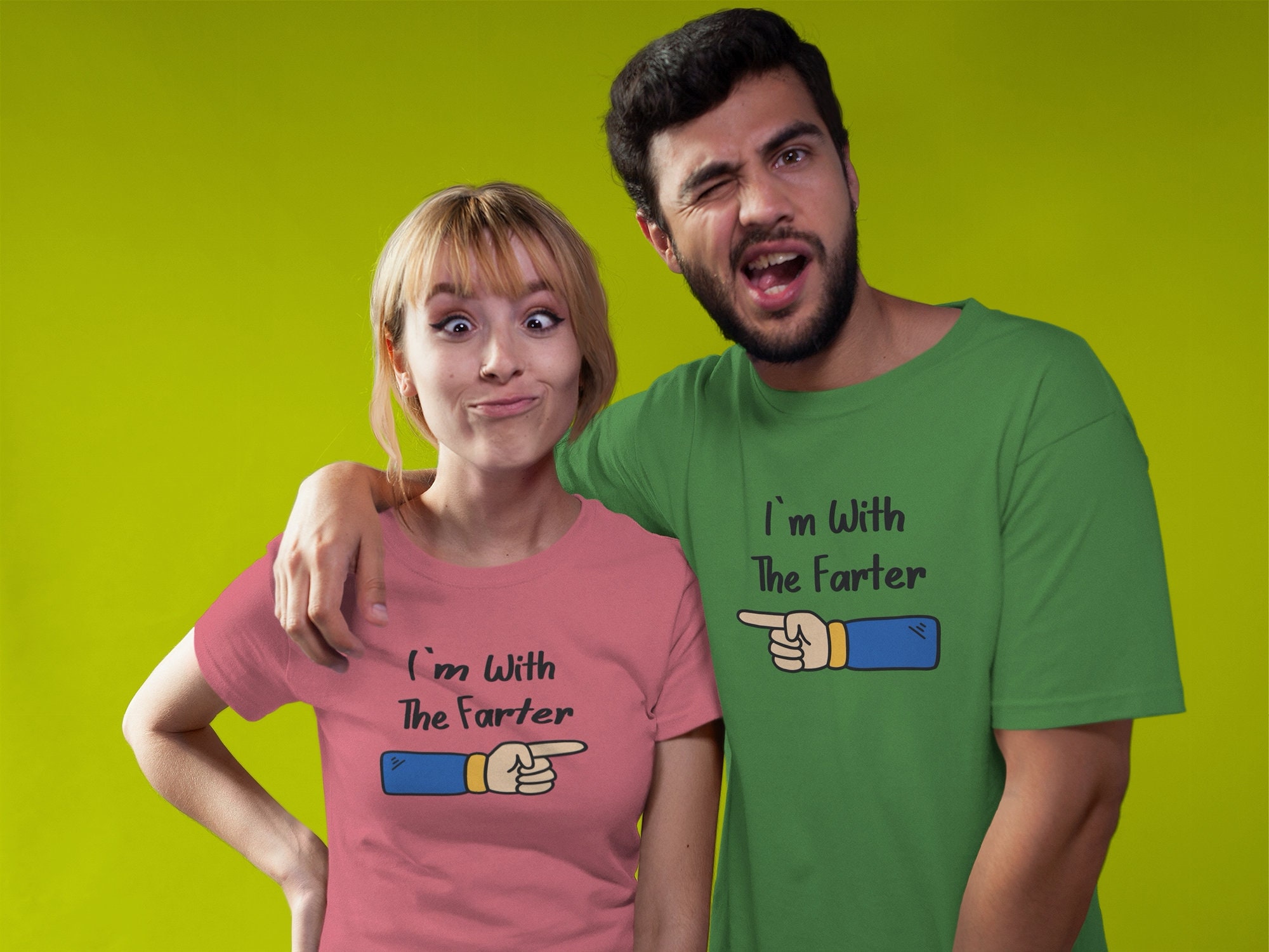 I'm With the Farter - Points to Your Left, Funny Fart T-shirt, Funny ...