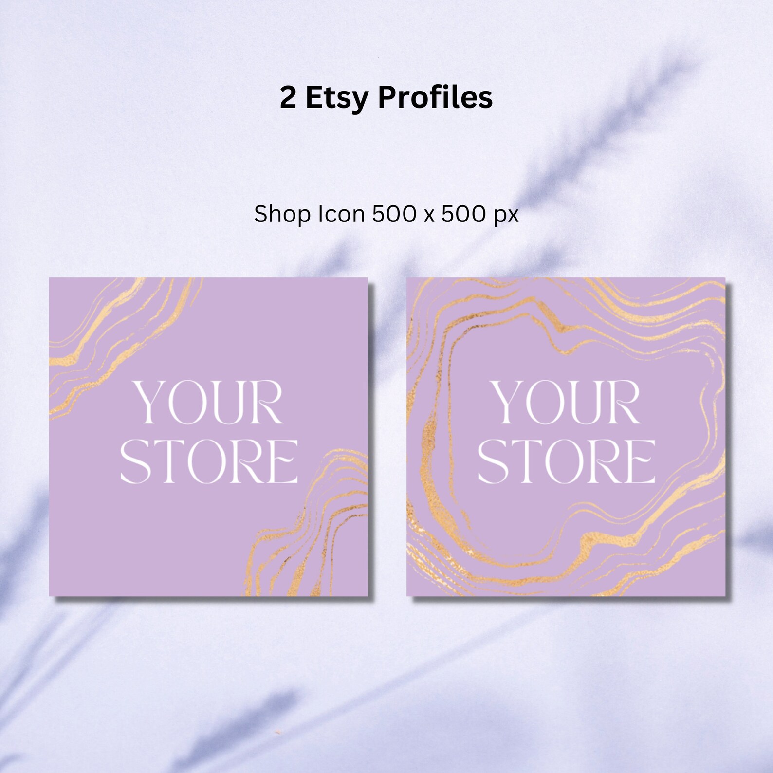 Purple Etsy Shop Banner Template: Editable Media Kit (digital Download ...